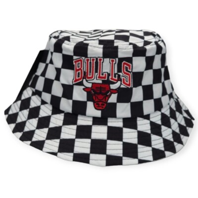 Mens Chicago Bulls Checkers Bucket Hat | eBay