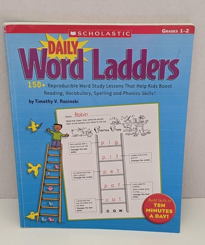 Scholastic Daily Word Ladders Grade 1-2 Homeschool Supplemental ...