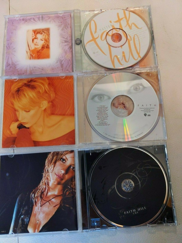 LOT- 3 Faith Hill It Matters to Me CD 1995 Faith Hill Cry CD 2002 Faith ...