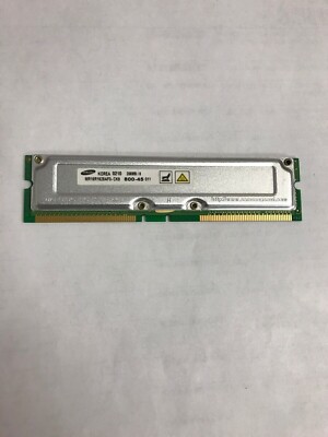 RD RAM Samsung MR16R1628AF0-CK8 (256 MB, RDRAM, 800 MHz) RIMM RAMBUS ...