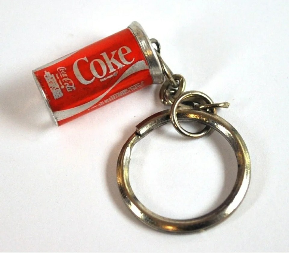 1970's Coca-Cola Coke USA Key Chain Mini Can Miniature Can Keychain NOS ...