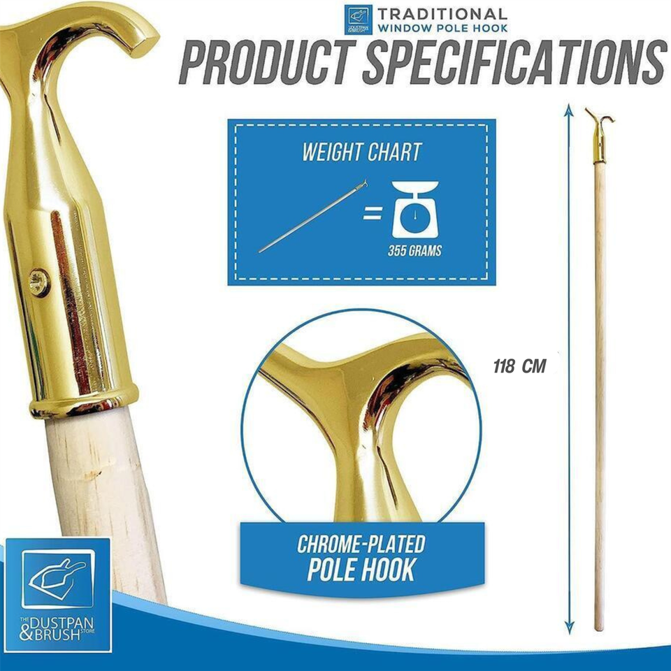 Window Pole Opener Hook Sash Velux Attic Loft Ladder Blinds Roof ...