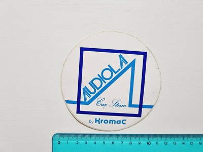 Adhesive Audiola Car Stereo By Kromac Sticker Autocollant Vintage 80s ...
