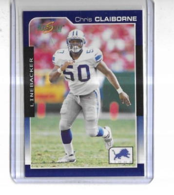 2000 Score Football #70 Chris Claiborne Detroit Lions | eBay