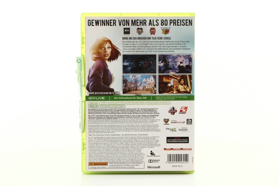 Xbox 360 Game Bioshock Infinite English And German Audio PAL | eBay