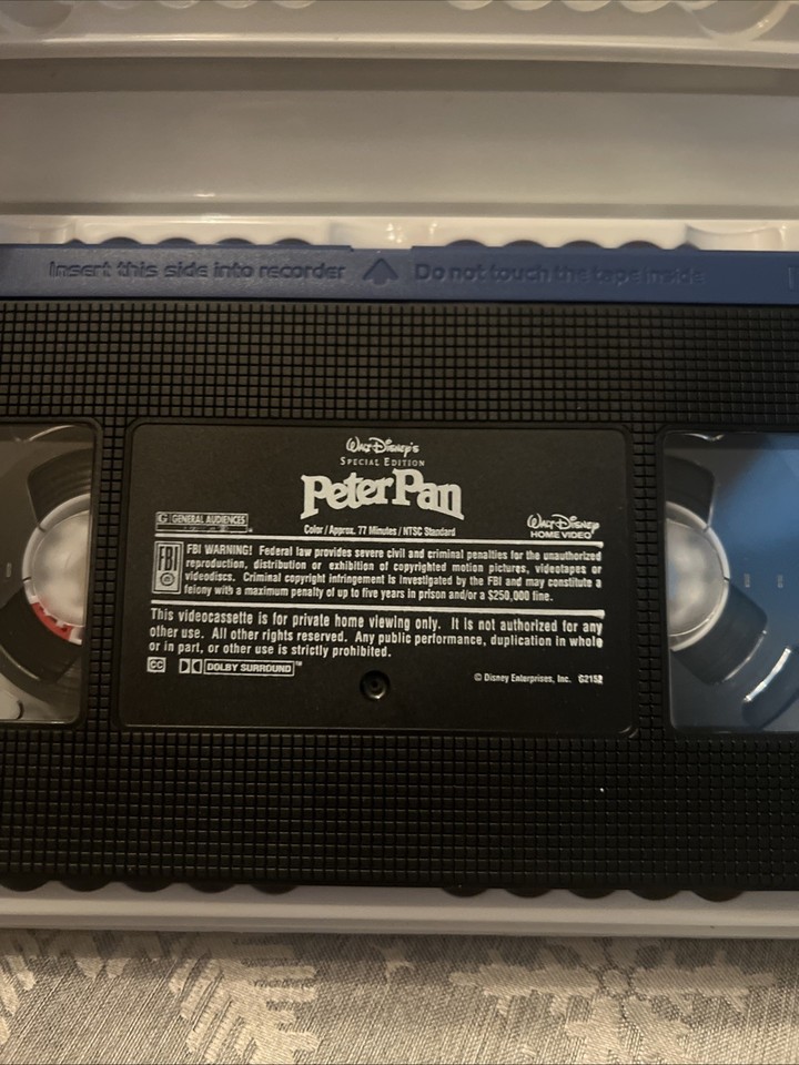 Peter Pan (VHS, 1953) 786936164114| eBay