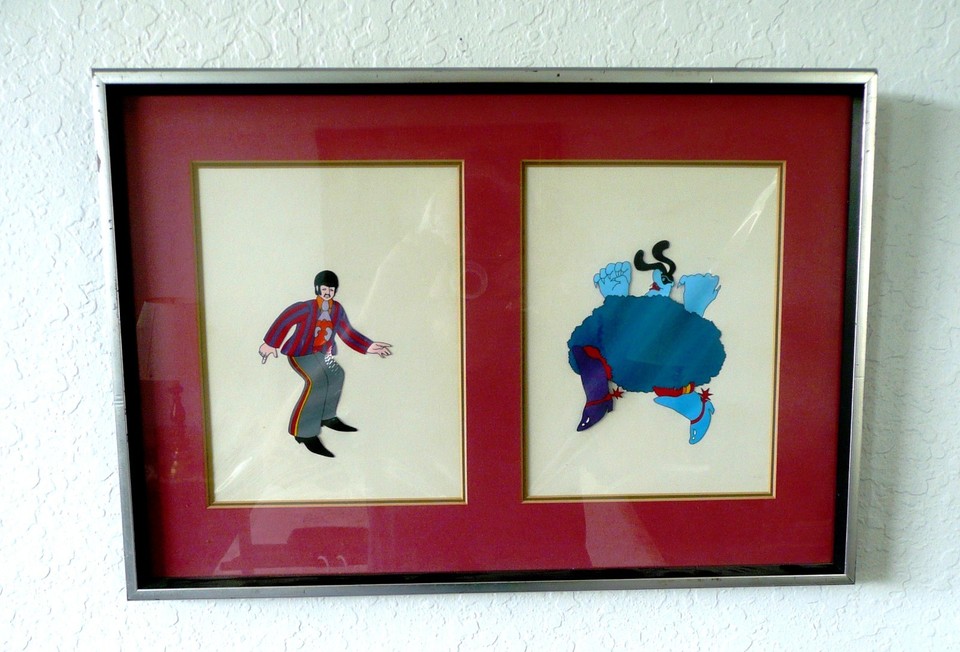 The Beatles Yellow Submarine Animation Cels Ringo Starr Max Blue Meanie ...