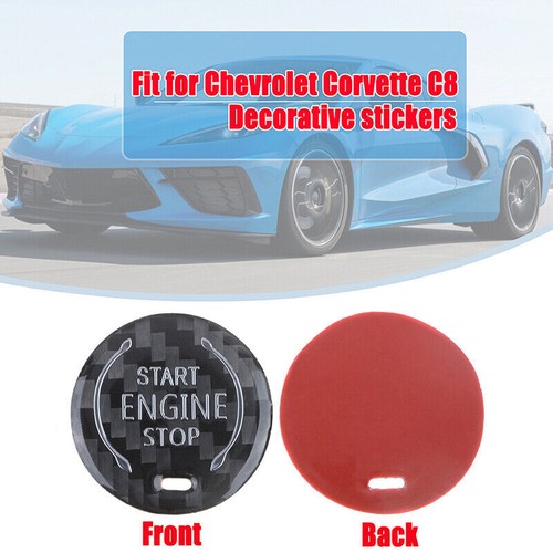 Carbon Fiber Look For Corvette C8 2020-2022 Engine Start Stop Push Button Trim | eBay