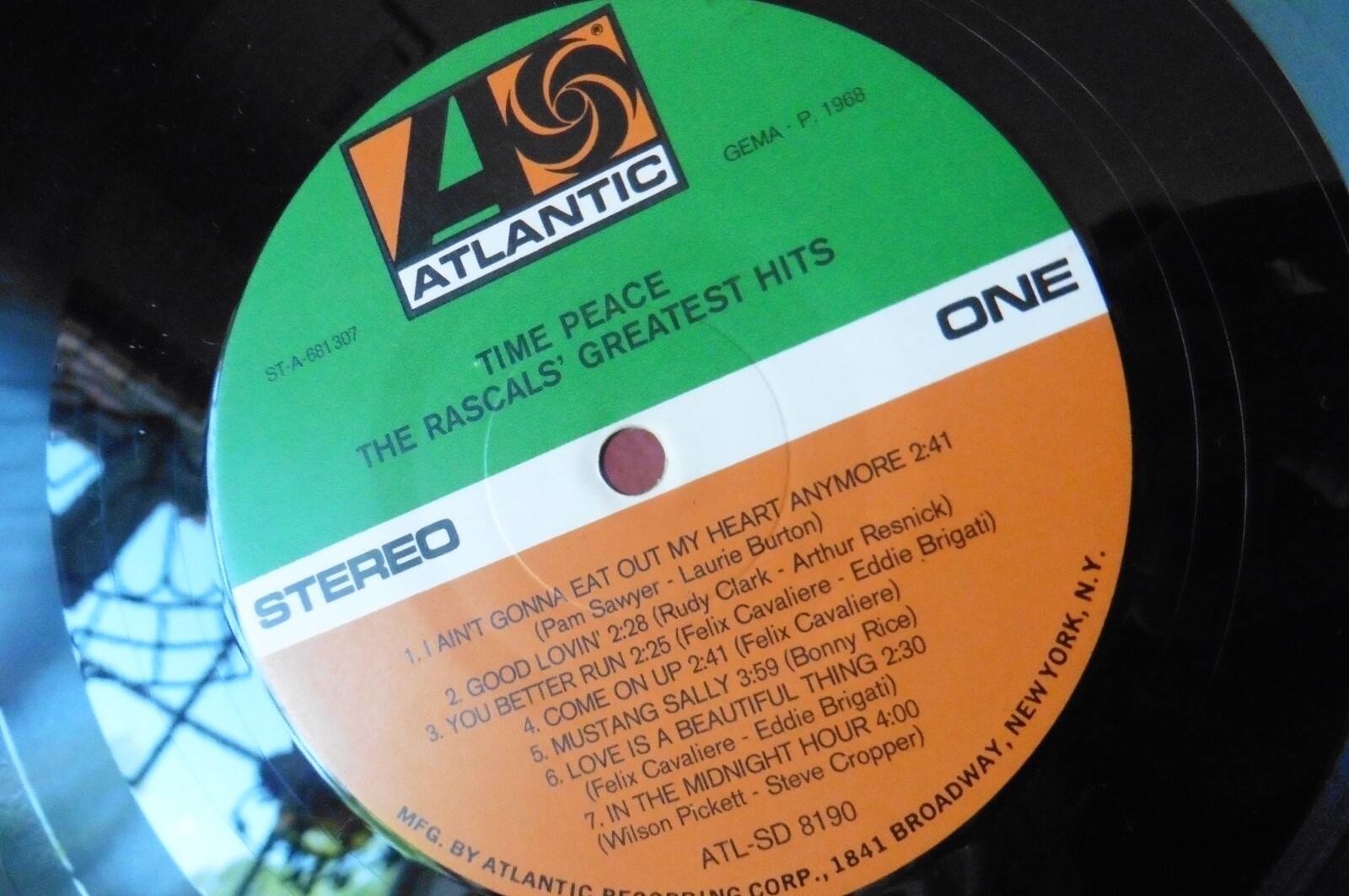 Time Peace The Rascals Greatest Hits Stereo SD8190 Record Album Vinyl ...