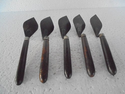 5 Pc Vintage Handcrafted Iron & Wooden Small Garden Tools | eBay Australia