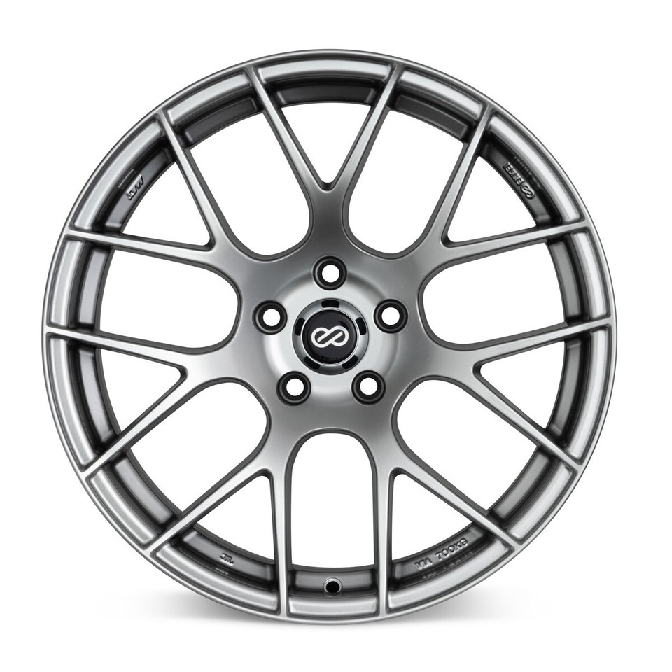 19x8 +35 Enkei RAIJIN 5x112 Hyper Silver Wheels (Set of 4) | eBay
