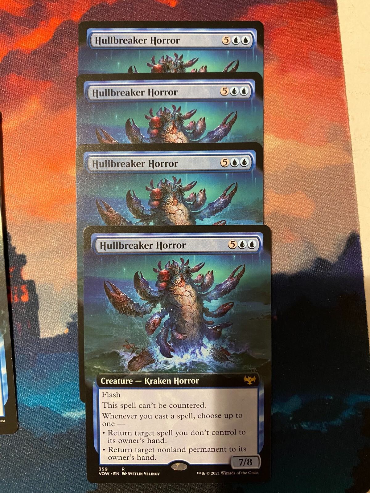 MTG Innistrad Crimson Vow Hullbreaker Horror Extended Art x 4 | eBay