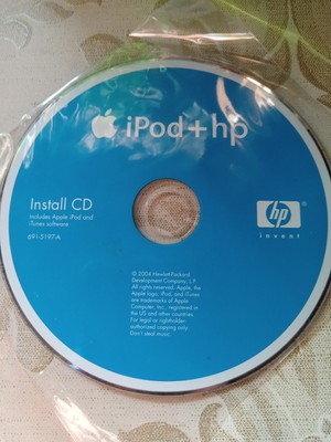 Ipod + Hp Install CD - 691-5197A 2004 Hewlett Packard Development Co | eBay