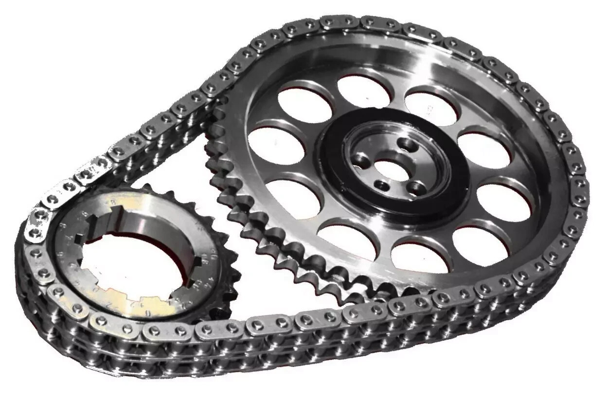 JP TIMING Billet Chain Set w/Iwis Double Roller for Chevy BB 454 7.4L ...