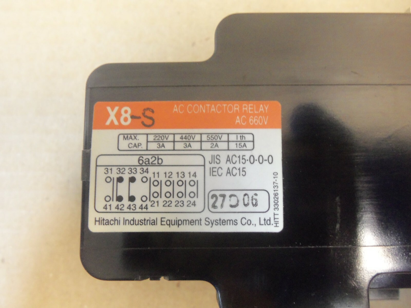 New Hitachi X8-S AC Contactor Relay AC 660V | eBay