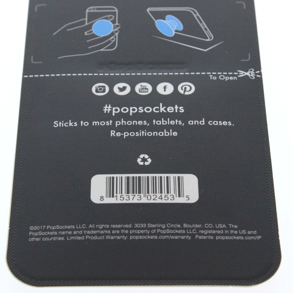 PopSockets Collapsible Single Grip & Stand Universal Phones and Tablet ...