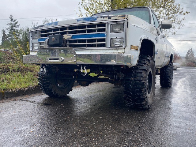 EV 'GOAT' Winch bumper Raw Steel 73-87 Chevy GMC K5 K30 K20 Chevrolet ...