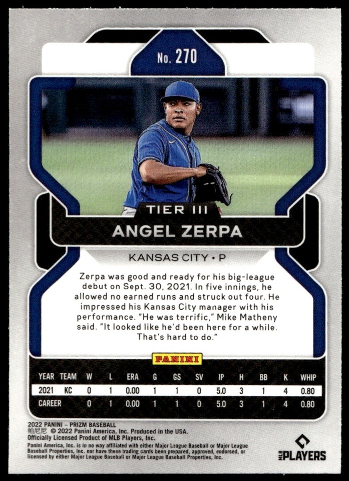 2022 Panini Prizm #270 Angel Zerpa NM/MT | eBay