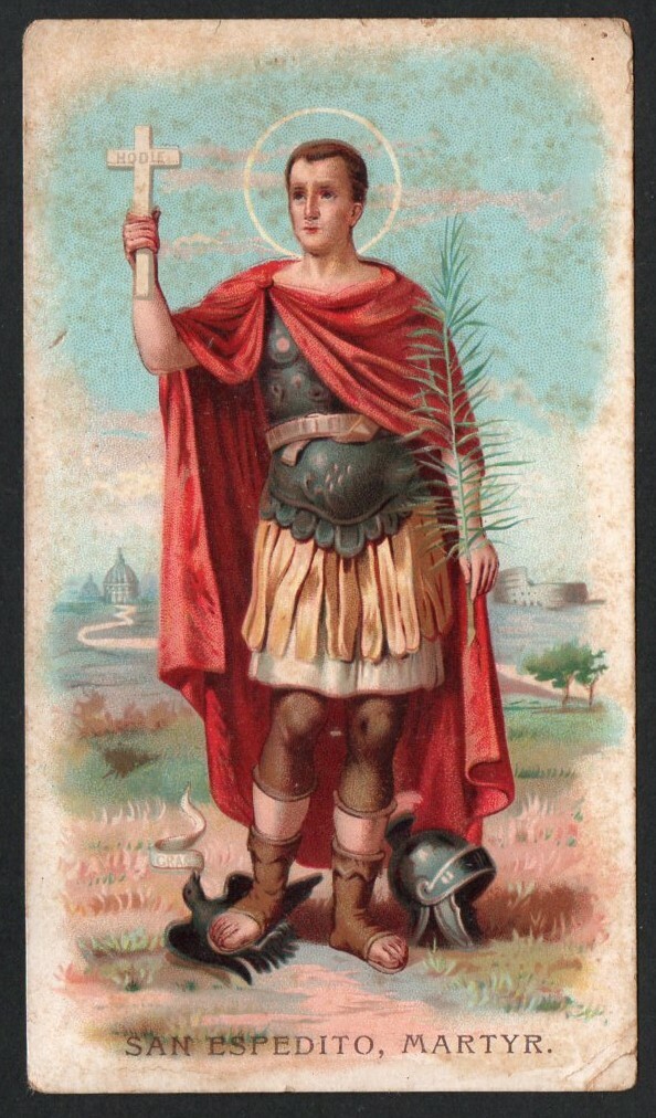 Holy card antique de San Expedito estampa andachtsbild santino image ...