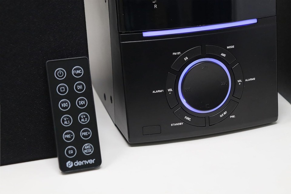 CD Player FM Radio Hi-Fi Remote Control Music Micro System Denver MCA ...