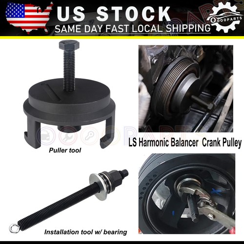 LS Harmonic Balancer Installer Puller Tool w/ Bearing For GM 5.3 5.7 6. ...