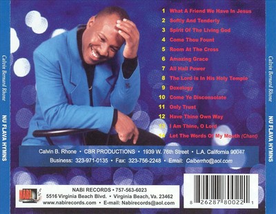 REV. CALVIN BERNARD RHONE NU FLAVA HYMNS NEW CD 826287800221| eBay