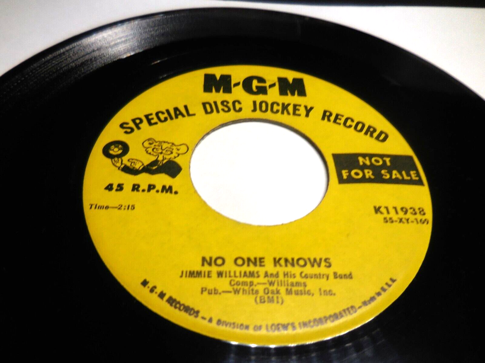 Jimmie Williams-"These Blues Over You" MGM 11938(DJ) VG++ $7.00 | eBay