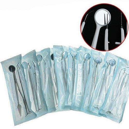 3 Pcs/Kit Dental Hygiene Teeth Tooth Clean Kit Probe Mirror Tweezers ...