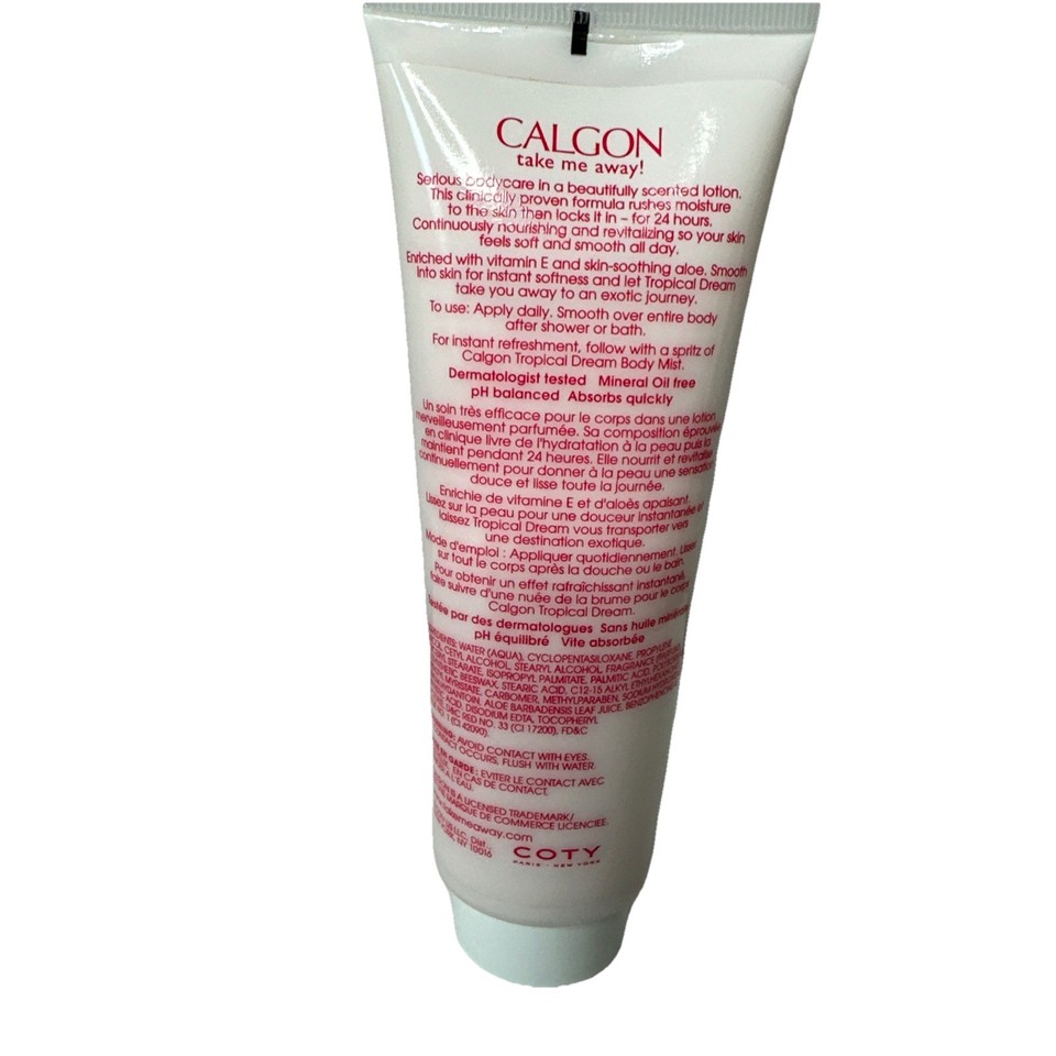 Calgon tropical dream body lotion 6 Oz 24 hour moisture Hydration ...