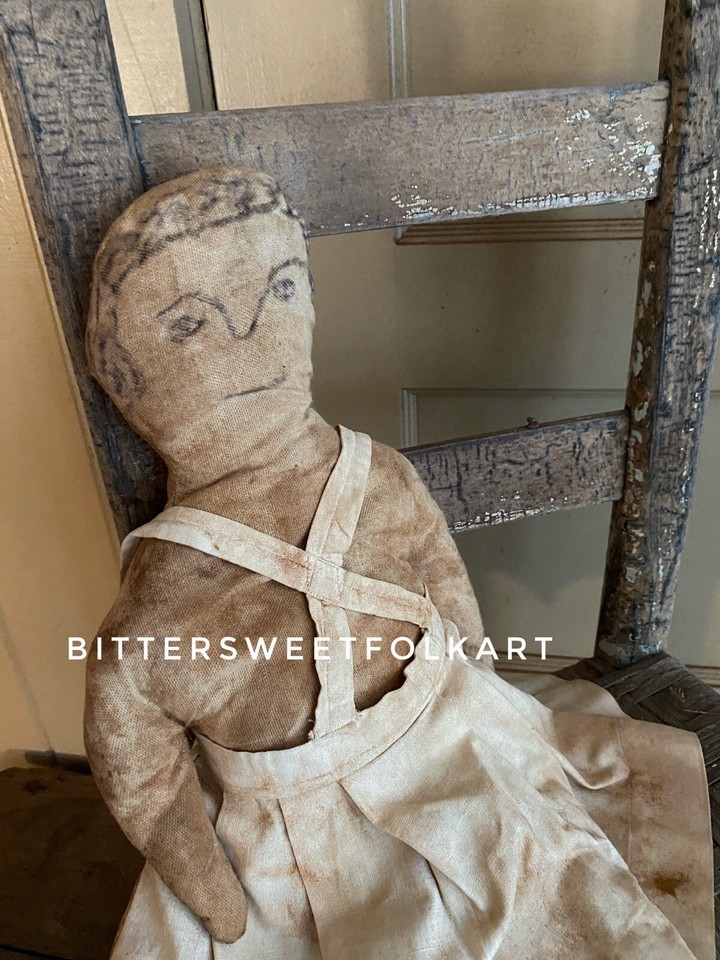 Matilda A Primitive Rag Doll | eBay