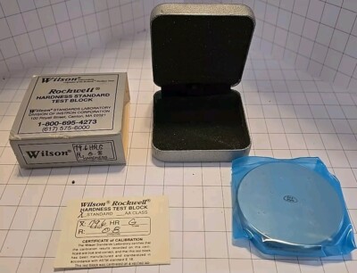 New Wilson Rockwell Hardness Standard Test Block 79.6 HRG R0.8 | eBay