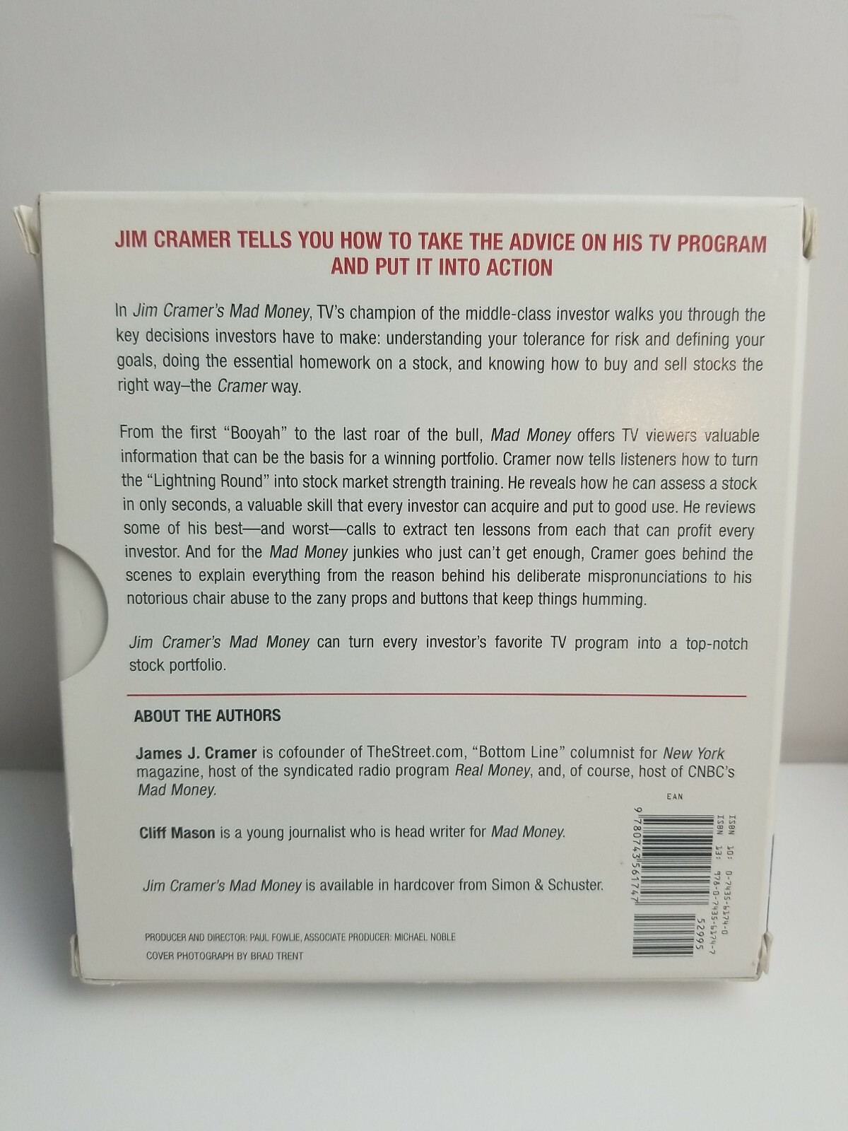 Jim Cramers Mad Money Watch TV Get Rich by Cramer James J Mason ...