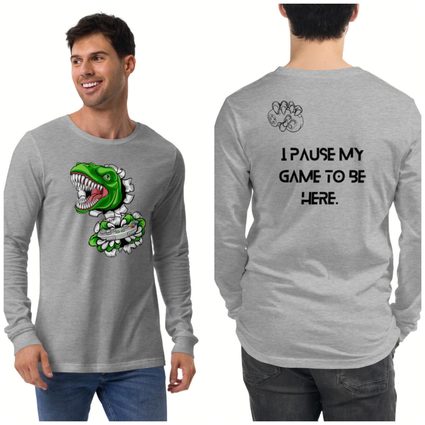 Unisex Long Sleeve Gamer Tee | eBay