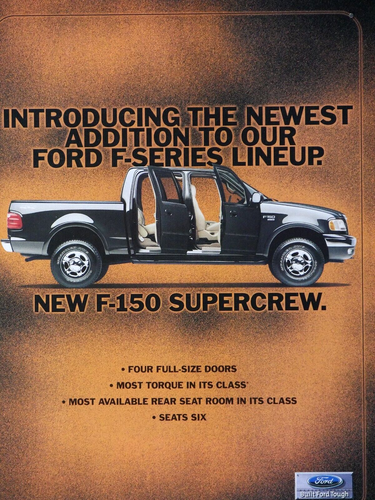 2000 Ford F150 Supercrew Original Print Ad 8.5 x 11" | eBay