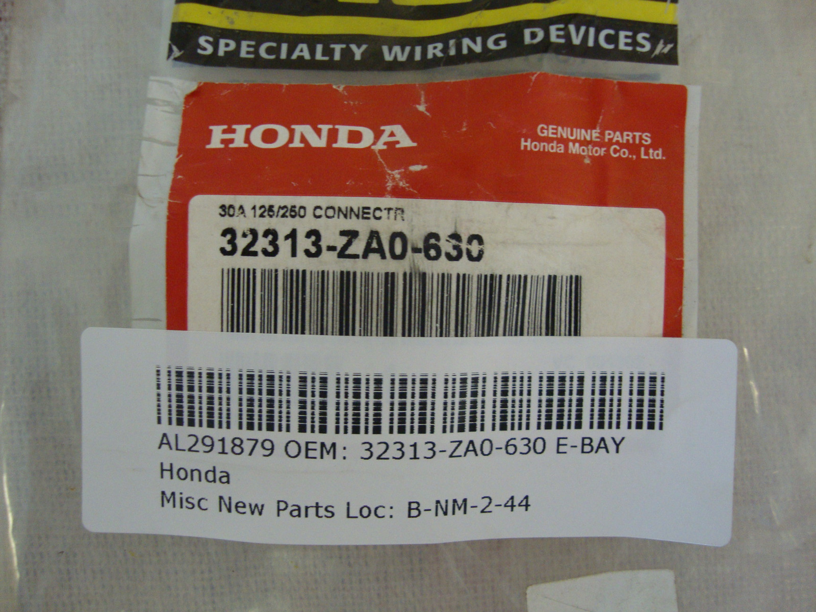 Honda Power Equipment 30A 125/250 Connector 32313-ZA0-630 | eBay