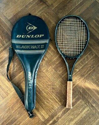 DUNLOP Black Max Tennis Racket Graphite Composite with Original Case L4 ...
