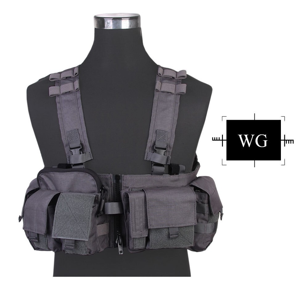 Emerson Tactical Combat Chest Rig UW Gen Split Front Harness Vest ...