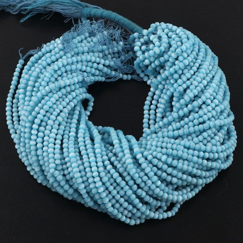 Natural Blue Obsidian Round Smooth Gemstone Beads 4-5mm 13'' | eBay