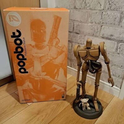 SIDESHOW POPBOT STATUE BRAND NEW 15" TALL HAND PAINTED US Seller Robot ...