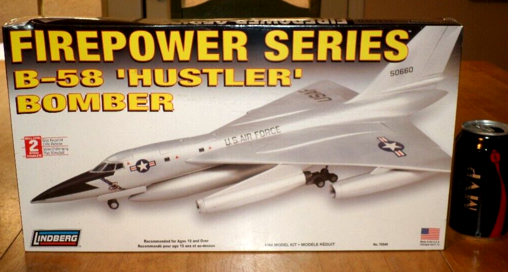 [USA] B-58 "HUSTLER" BOMBER PLANE, Plastic Model Kit, Scale 1/64 ...