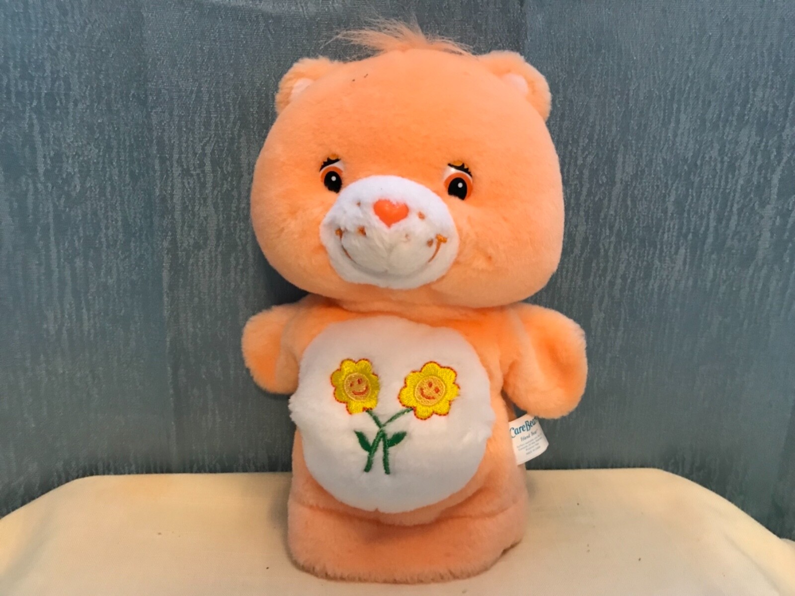 Care Bears Friend Bear Orange Hand Puppet 9" Plush Stuffed Animal EUC ...