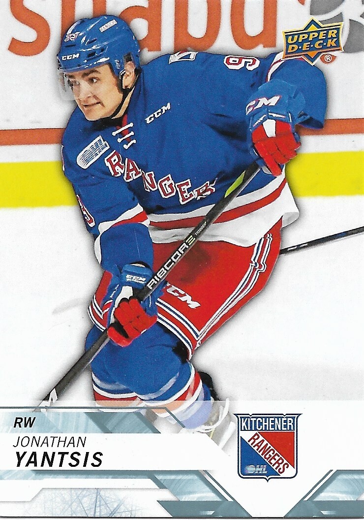 Jonathan Yantsis #221 - 2018-19 CHL - Base - Kitchener Rangers | eBay