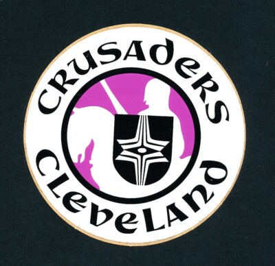 1972-76 CLEVELAND CRUSADERS WHA 3" TEAM CREST DECAL w/ PEEL AWAY ...