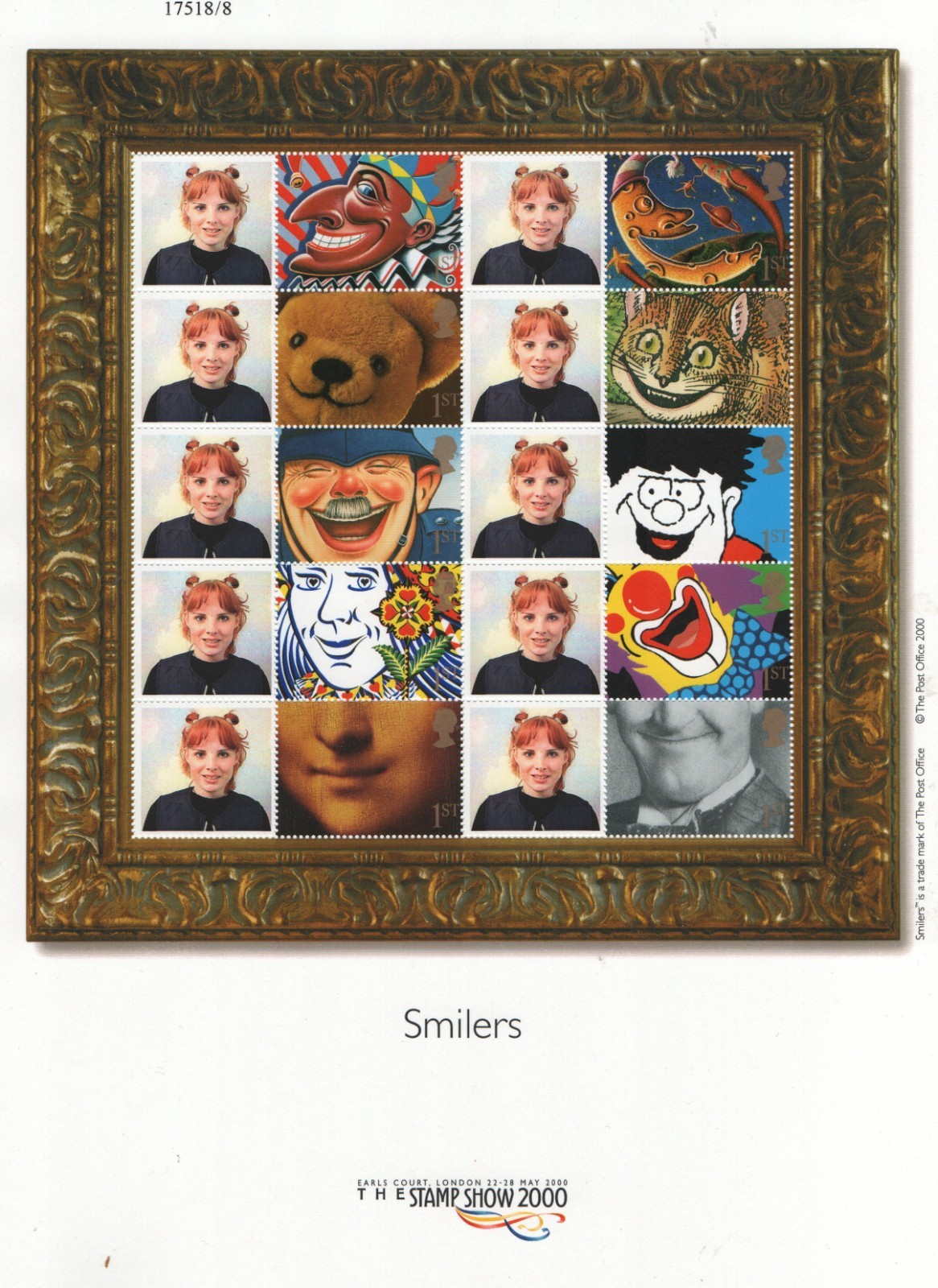 GB 2000 Customised Smiler Sheet CS-001 From The Stamp Show London 2000 ...