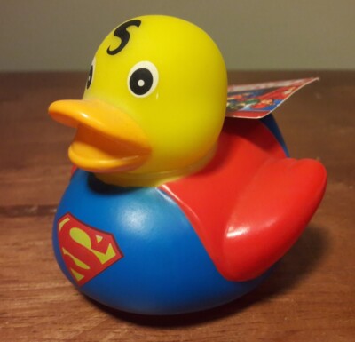 SUPERMAN RUBBER DUCK dc comics jla ducky superhero | eBay