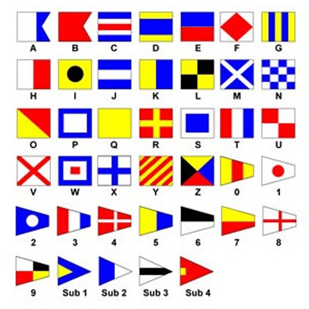 Various Boat Code Flags | eBay UK