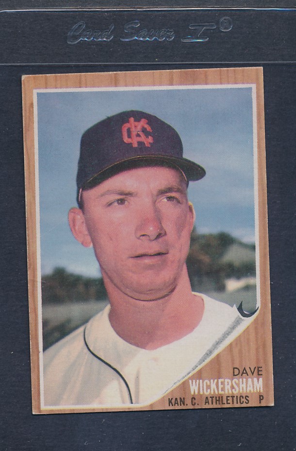 1962 Topps #517 Dave Wickersham Athletics VG/EX *1355 | eBay