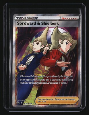 Pokemon SORDWARD & SHIELBERT TG28/TG30 Trainer Gallery (Silver Tempest ...