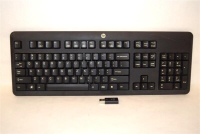 HP Wireless Windows Keyboard Jack Black - 674314-001 | eBay