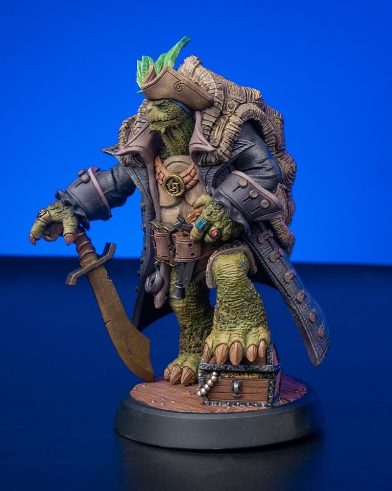 Krog - A Tale From The Deep - 32mm Unpainted DnD Miniatures | eBay